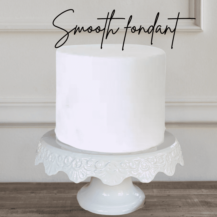 Customized Single Tier Smooth Fondant Cake – SWIRL Custom Cakes & Desserts